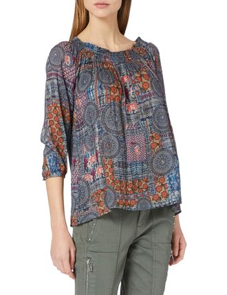 Desigual Womens BLUS_KALIMA Blouse, Blau, XS