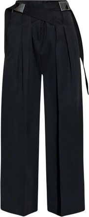 The Attico Femme, Pantalons, Noir, Taille: 34 FR Long Pants