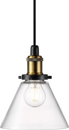 Nordlux Disa 45823000 Pendelleuchte LED E27 60W Transparent, &oslash; 18,5 cm - H&ouml;he 21,5 cm