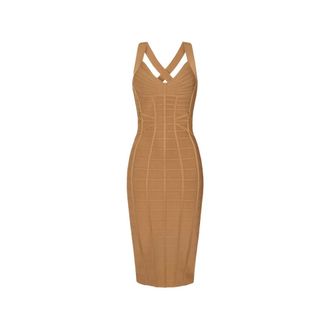 Elisabetta Franchi Damen, Kleider, Beige, XSGr&ouml;&szlig;e