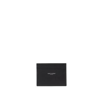 Saint Laurent Schwarzes Lederkartenhalter-Portemonnaie - - Accessories - Herren - Schwarzk - ONE SIZE