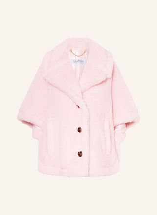 Max Mara Teddyfell-Cape corvino1 Mit Alpaka rosa