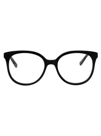 Alexander McQueen AM0540O Sculpted Acetate Sunglasses - Black