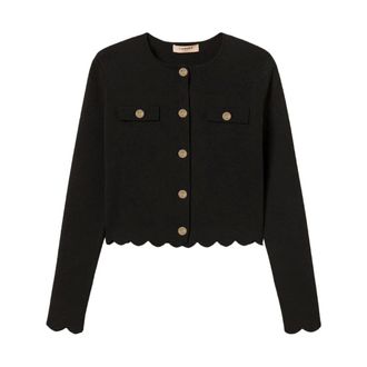 Twinset Damen, Strickwaren, Schwarzk, MGr&ouml;&szlig;e