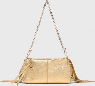 Maje Miss M-tasche In Metallic-optik - Golden - Maje