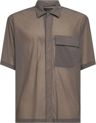 Herno Homme, Chemises, Brun, Taille: L Chemise &agrave; Manches Courtes