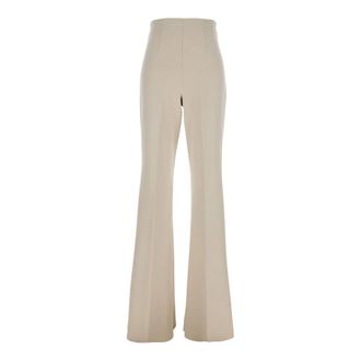 Sportmax Beige Ausgestellte Hose aus Tech-Stoff - - Trousers - Damen - Beige - L