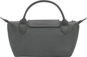 Longchamp Womens Mini Bag Le Pilage One Grey Canvas