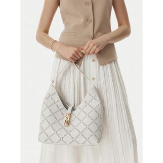 Furla Handtasche Furla Goccia M WB01499 BX3947 KH 1704S Wei&szlig;