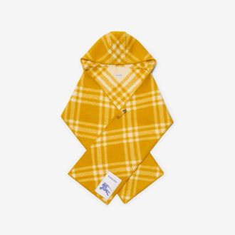 Burberry Kapuzenschal aus Wolle mit Karomuster