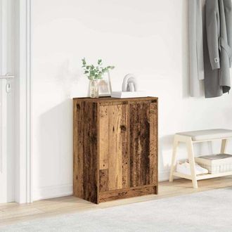 vidaXL Vidaxl - Armoire &agrave; chaussures vieux bois 57x34x76 cm bois ding&eacute;nierie