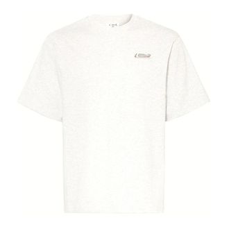 Casablanca PVC Patch Oversized T-Shirt - - Tops - Herren - Grau - M