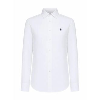 Polo Ralph Lauren Femme, Blouses et Chemises, Blanc, Taille: 38 FR Chemise en coton coupe slim