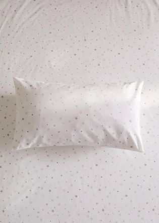 Mango Taie doreiller enfant percale de coton imprim&eacute; 60x60 cm gris - Home - 60x60cm - MANGO HOME