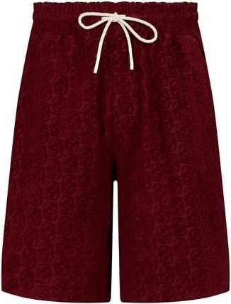 Dr&ocirc;le de Monsieur Short &eacute;ponge &agrave; logo jacquard en coton