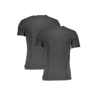 Calvin Klein Cotton-Blend Crew Neck T-Shirt - Black