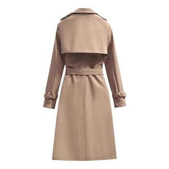 Generic Manteau Femme Coat Grande Taille Chic Trench-Coat Imperm&eacute;able L&eacute;ger Trench Gabardine La Ceinture Respirant Capuche Impermeable Mi Long Veste Longue De