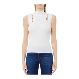 Liu Jo Top 62%Vi 38%Pl - - Tops - Damen - Wei&szlig; - M