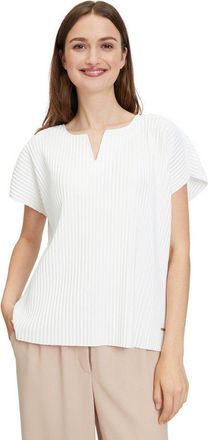 Betty&Co Kurzarmshirt Damen mit Plissee (1-tlg) Plissee