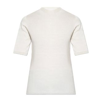 Fabiana Filippi Femme, Pulls, Beige, Taille: 38 FR T-shirt &agrave; manches courtes