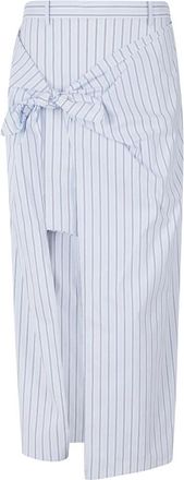 Isabelle Blanche Femme, Jupes, Bleu, Taille: 36 FR Knot Midi Skirt