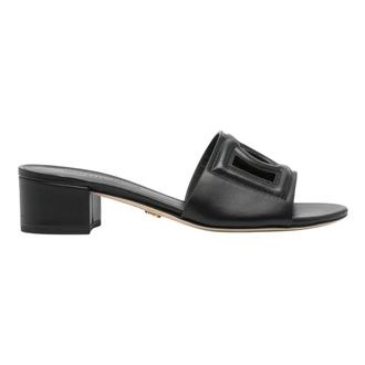Dolce & Gabbana Bianca Tongs - Femme - Chaussures - Noir - Taille: 38 EU