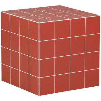 Sweeek Couchtisch, kubischer Beistelltisch in Zementfliesen-Optik 40 x 40 cm