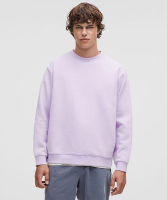 lululemon Steady State Pullover mit Rundhalsausschnitt f&uuml;r M&auml;nner - Gr&ouml;&szlig;e 2XL in Lavender Frost