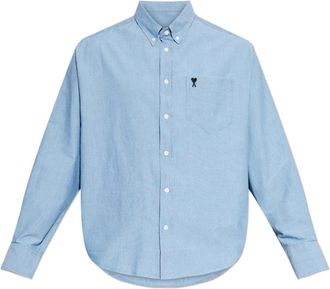 Ami Homme, Chemises, Bleu, Taille: 3XL Shirt With Pocket