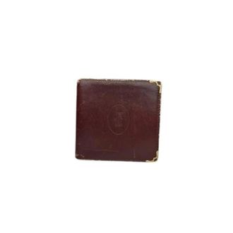 Cartier Portefeuille en cuir Pre-owned - Femme - Pre-owned - Rouge - Taille: ONE Size