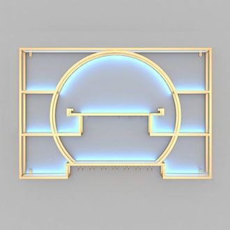 Generic Flaschenhalter: Wandregal aus Metall, Flaschenhalter zum Aufh&auml;ngen, enth&auml;lt Weinflaschen, Wandregal mit Trennw&auml;nden, multifunktionaler Flaschenhalter 