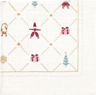 Green Gate Clarina Stoffserviette mit Stickerei White 40x40cm