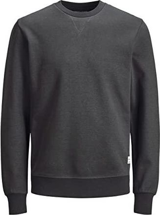 Jack & Jones Jack & Jones - Sweatshirt basique à col rond pour homme, Grau (Asphalt/Reg), XXXL