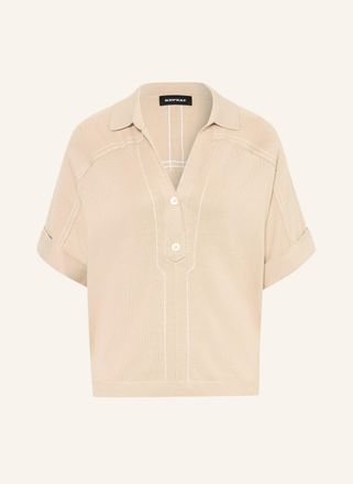Repeat Repeat Strick-Poloshirt beige