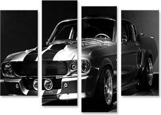 Islandburner Prime Bild auf Leinwand 1967 Ford Mustang Shelby GT 500 Ford Mustang Shelby Bilder Wandbild Poster Leinwandbild GCEH