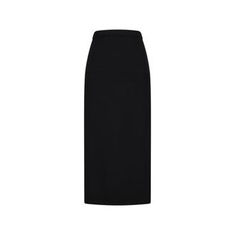 Valentino Garavani Paris Schwarzer Wollkrepprock - - Skirts - Damen - Schwarzk - 2XS