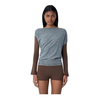Kiko Kostadinov Kiko Kostadinov, Femme, Tops, Brun, Taille: 38 FR Body en maille Heiss