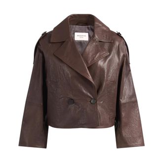 Max Mara Wkdfelino Boxy Zweireihiger Mantel - - Jackets - Damen - Braun - 2XS