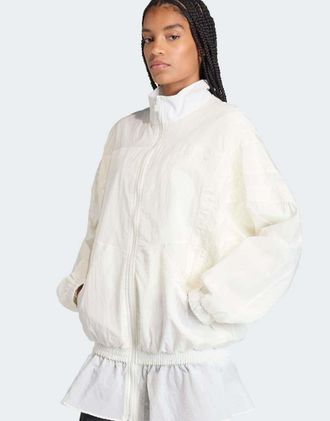 adidas Originals Santiago - Veste de surv&ecirc;tement tiss&eacute;e - Blanc cass&eacute;