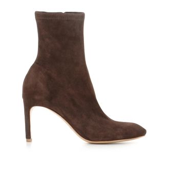 Del Carlo Stretch Suede Ankle Boot - - Shoes - Damen - Braun - 36 EU