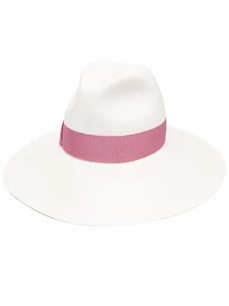 Borsalino chapeau Panama Sophie &agrave; bord large - Tons neutres