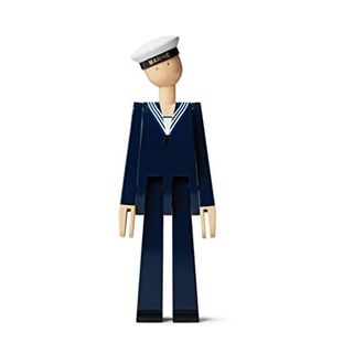 Kay Bojesen Marine Figuren 20.5 cm Holzfiguren Originaldesign, blau
