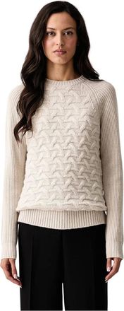 A|X Armani Exchange Pull &agrave; col rond - Femme - Pulls - Beige - Taille: 40 FR