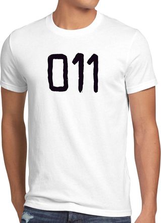 style3 011 Eleven Herren T-Shirt Elfi Jane Hopper Tattoo, Gr&ouml;&szlig;e:S, Farbe:Wei&szlig;