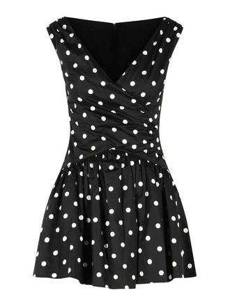 Self Portrait Robe Au Genou - Noir