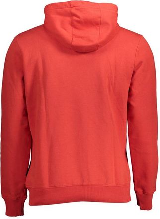 Napapijri Cotton-Blend Hooded Sweatshirt - Red