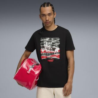Puma Graphic Photoprint T-Shirt Herren, Kleidung, Schwarz, M