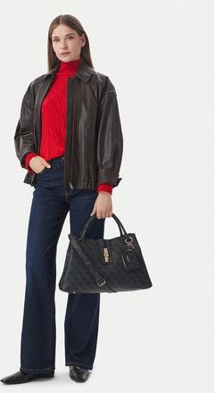 Guess Handtasche Yvonne Logo HWSG23 78220 Dunkelgrau