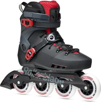 Rollerblade MAXXUM XT, Inline-Skates für Männer, Fitness Inliner, Schwarz/Rot, 43/44