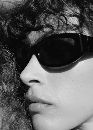 Mango Lunettes de soleil monture plastique noir - Femme - Taille unique - MANGO